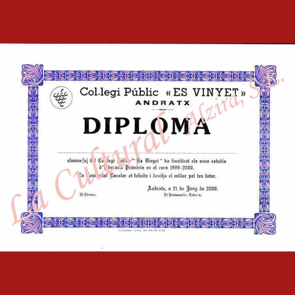 Diploma Mod. 107 – LA CULTURAL
